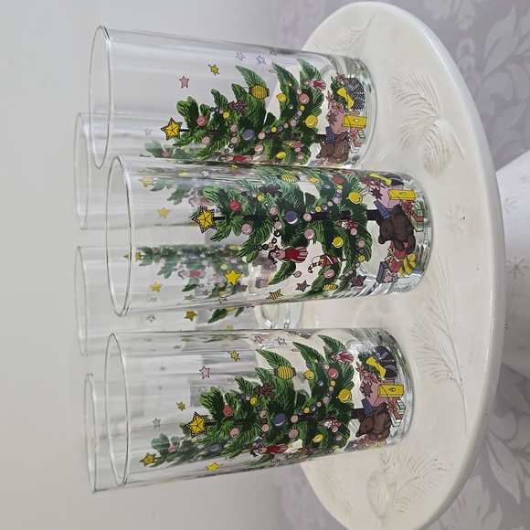 Nikko Ceramics | Dining | Vintage Set Of 6 Nikko Christmas Time Tree ...